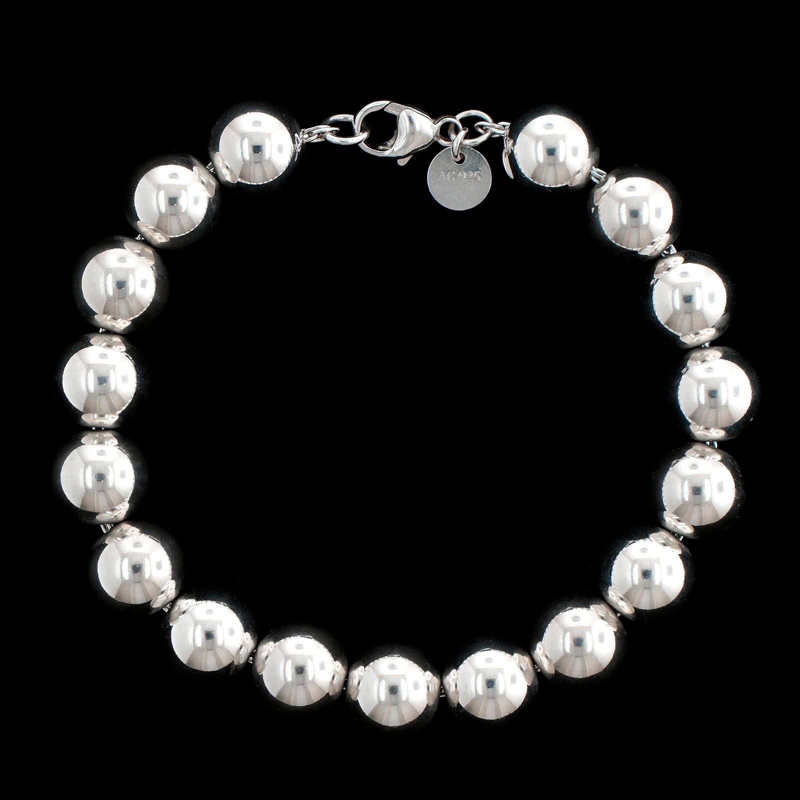 Tiffany Co. Sterling Silver Estate Hardwear Ball Bracelet