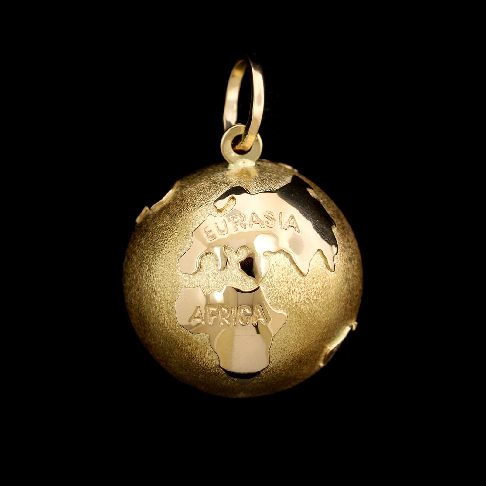 Gold world pendant store