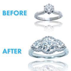 Resetting Diamond Engagement Rings – Long's Jewelers