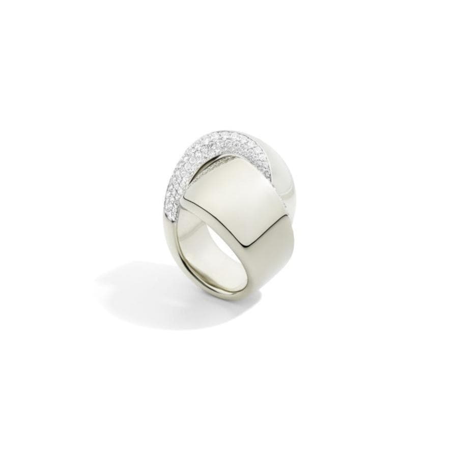 Vhernier 18K White Gold Abbraccio Diamond Ring – Long's Jewelers