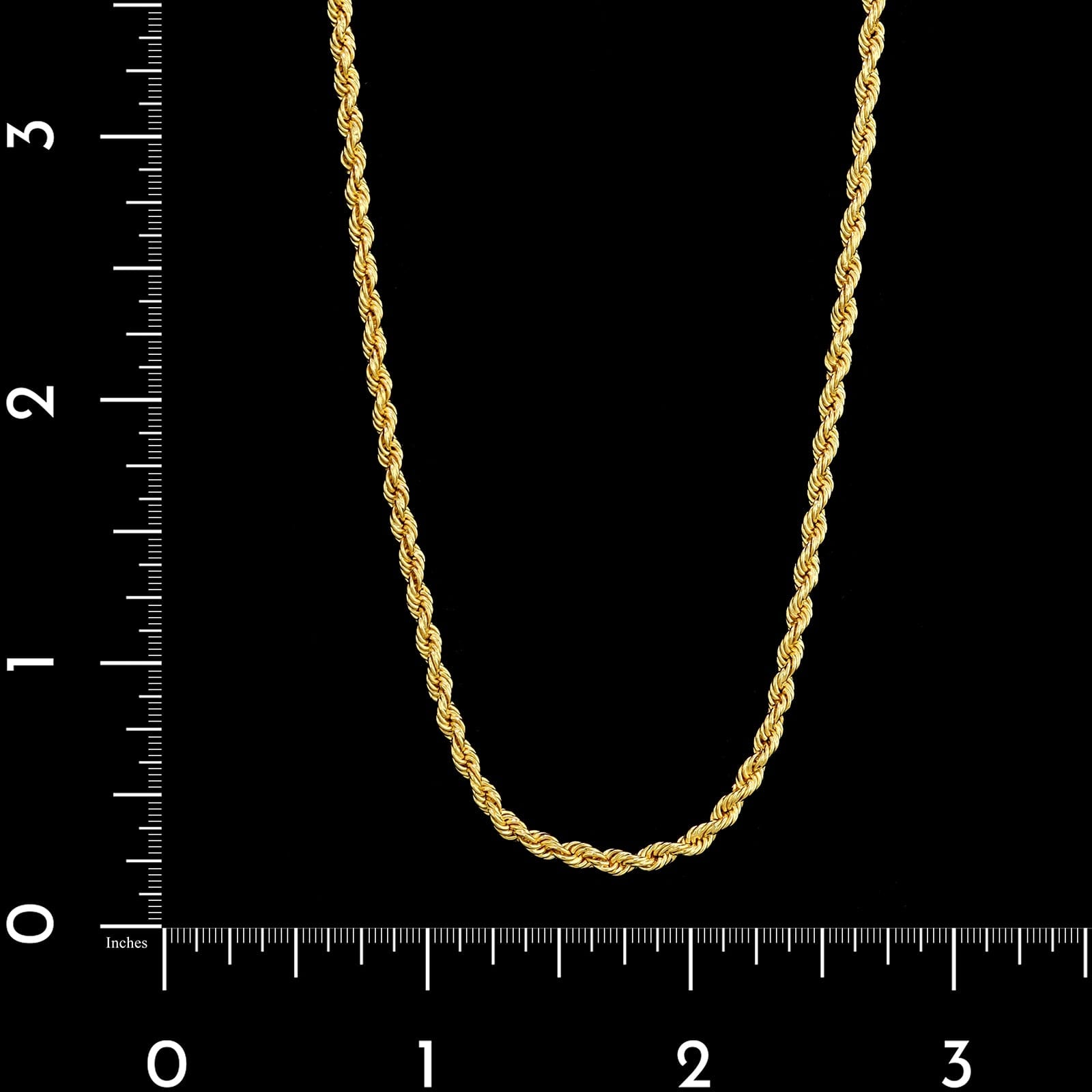 24K Yellow Gold Estate Rope Chain – Long's Jewelers