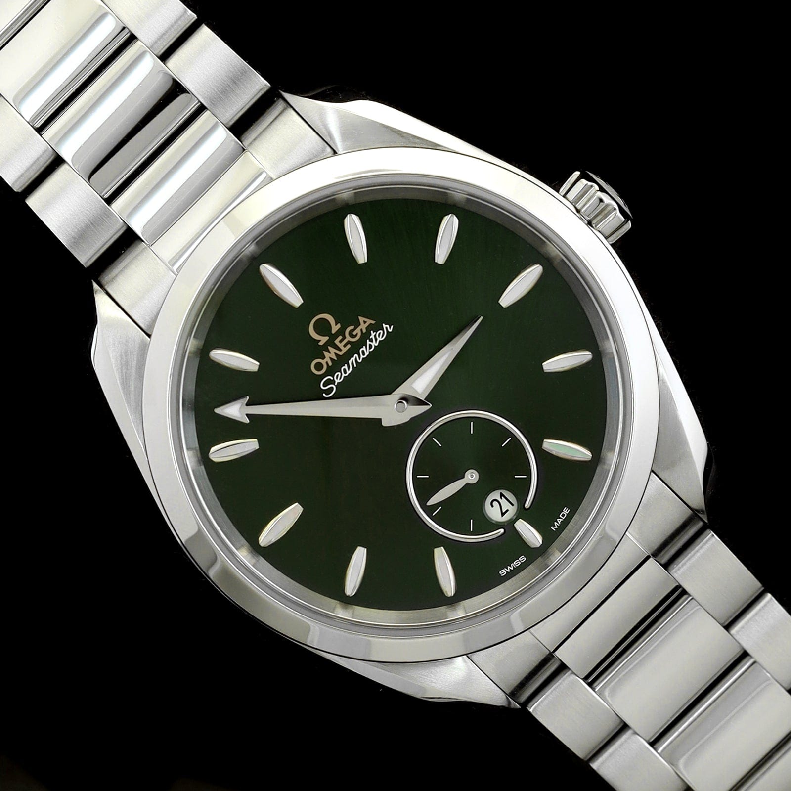 Stainless Steel pre-Owned Omega Seamaster Aqua Terra Estate Watch ...