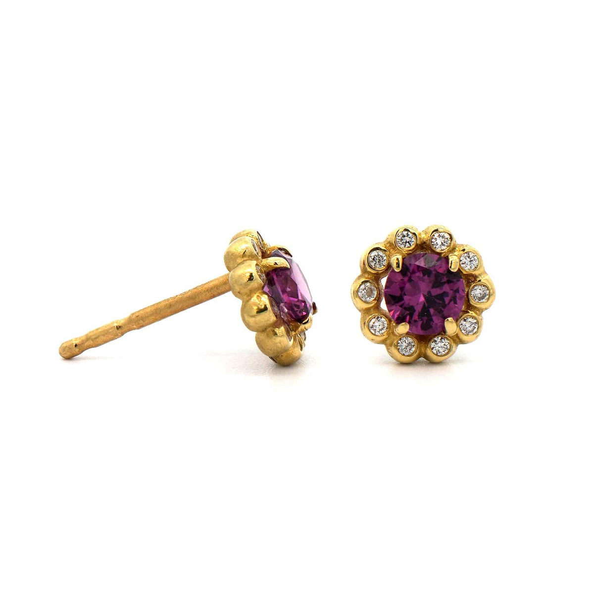 Purple garnet earrings store
