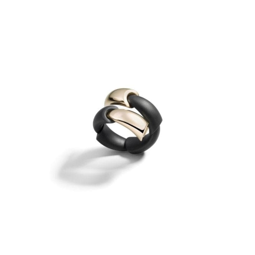Vhernier 18K Rose Gold and Titanium Calla Ring – Long's Jewelers