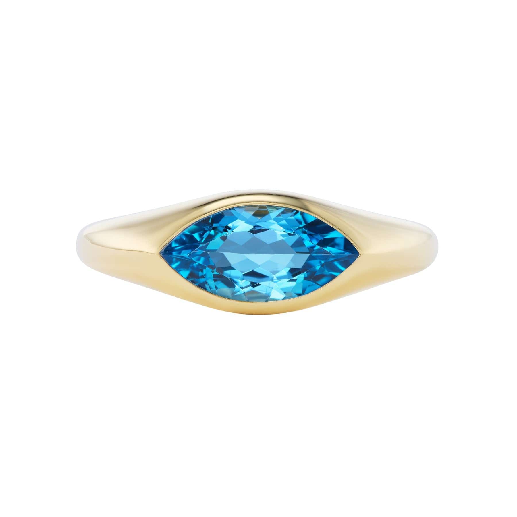 Emily P. Wheeler 18K Yellow Gold Marquise Topaz Ring – Long's Jewelers