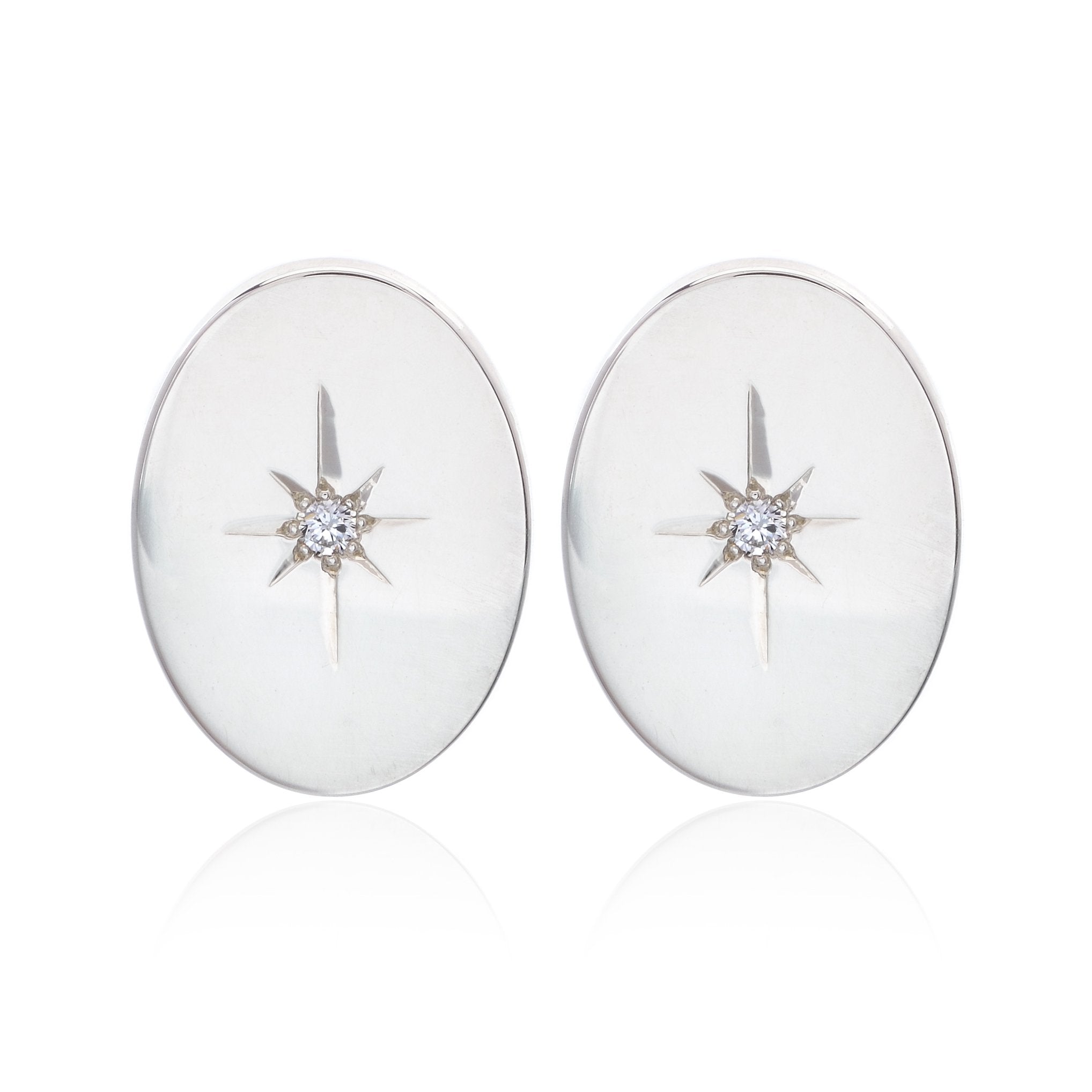 Sterling Silver Diamond Starburst Cufflinks – Long's Jewelers