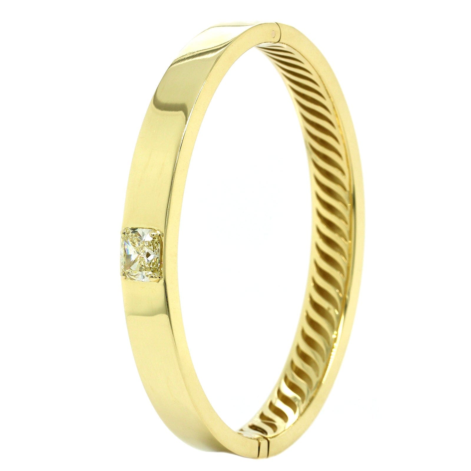 18K Yellow Gold Fancy Yellow Diamond Bangle – Long's Jewelers