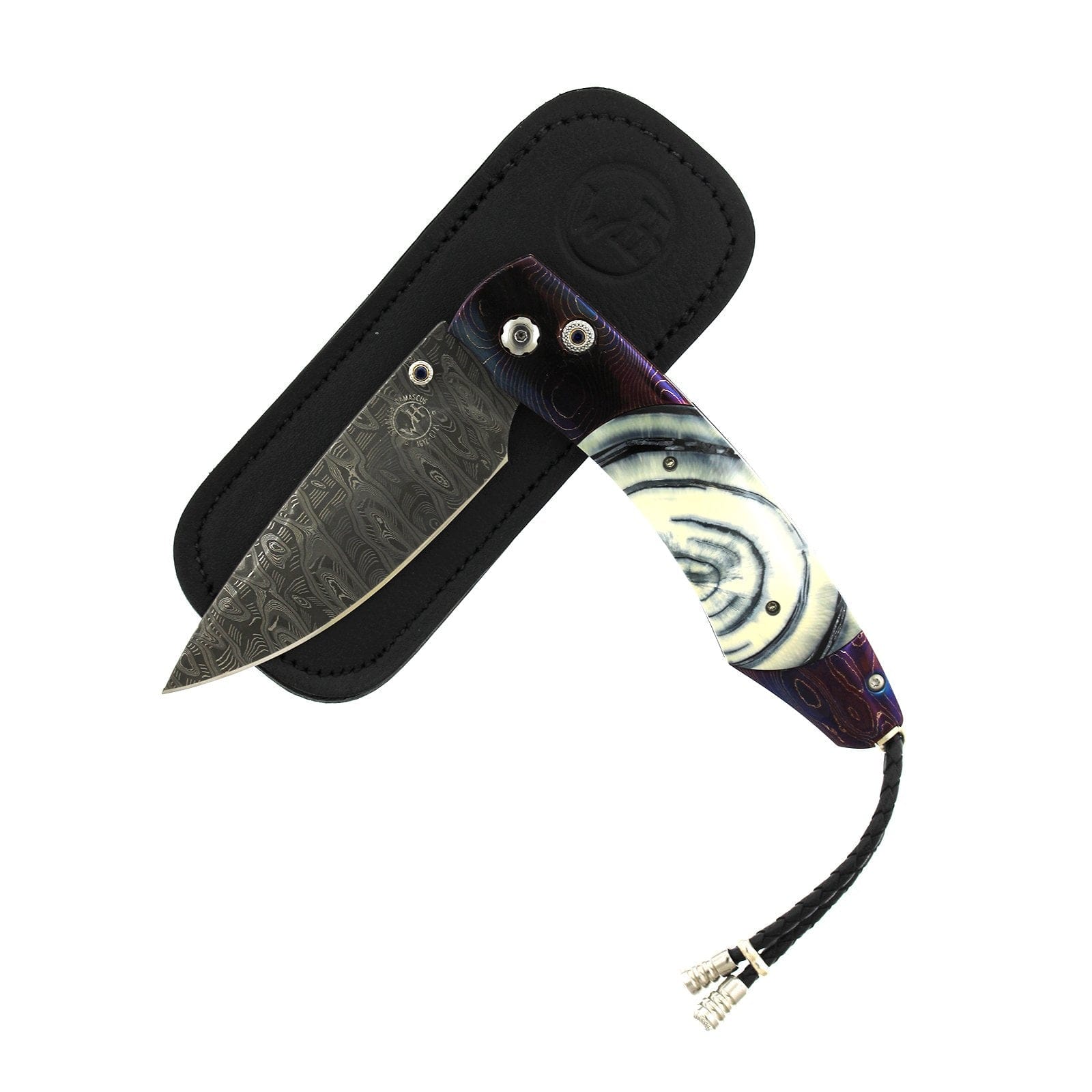 Damascus Steel with Sapphire Knife – Long's Jewelers