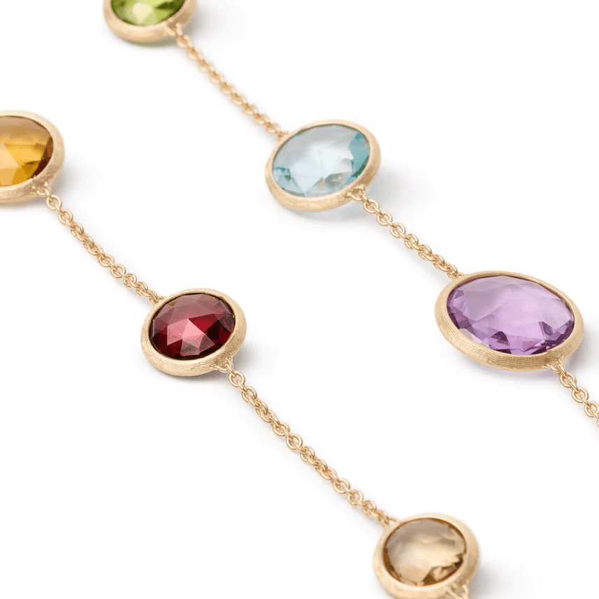 Marco Bicego Jaipur 18K Yellow Gold Multi Stone Necklace – Long's Jewelers
