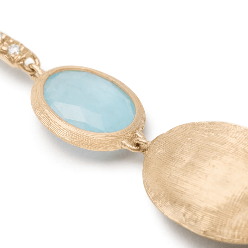 Marco Bicego Siviglia 18K Yellow Gold Aquamarine Drop Earrings – Long's ...