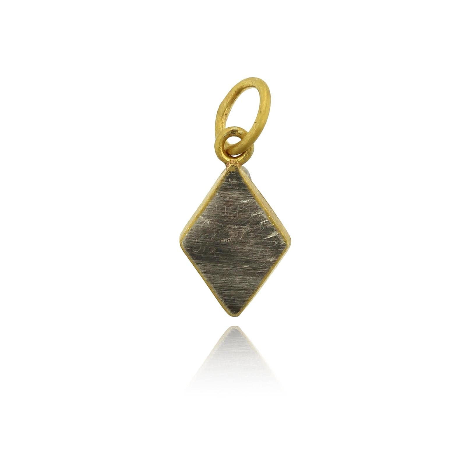 Sterling Silver and 24K Yellow Gold Diamond Charm – Long's Jewelers