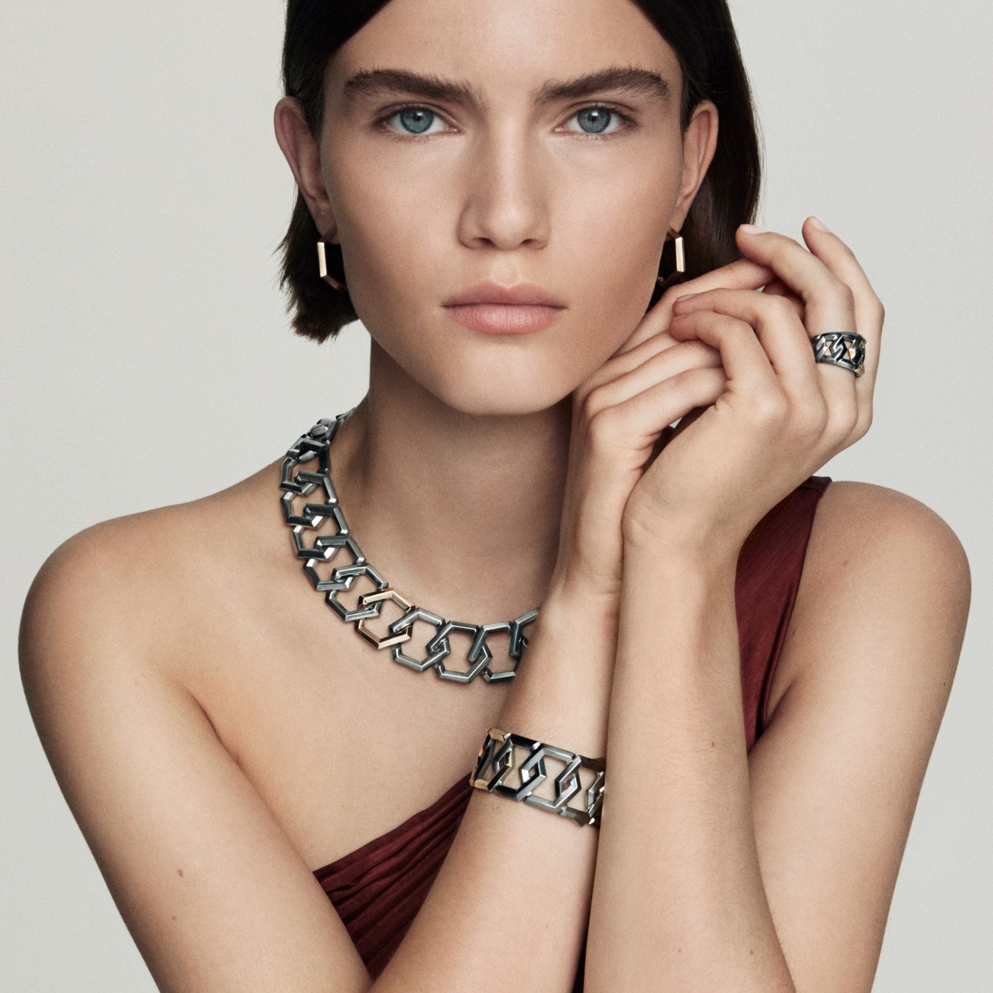 Carlyle Bracelet in Sterling Silver with 18K Yellow Gold – Long's Jewelers